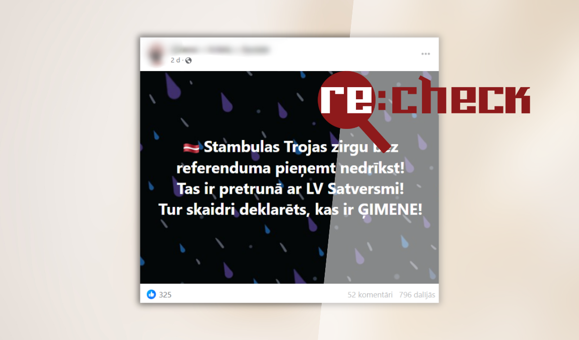 Ģimene nav tikai laulība; Stambulas konvencija nav pretrunā ar ...